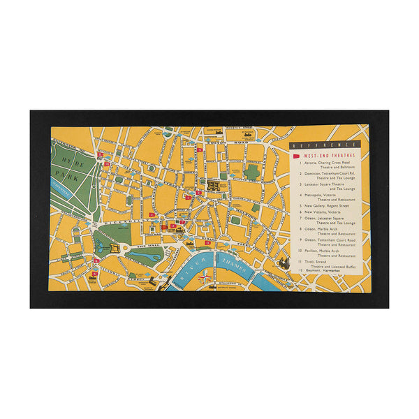Pocket Map: Guide to London's Odeon & Gaumont Screen Entertainment. Fe | Twentieth Century Posters