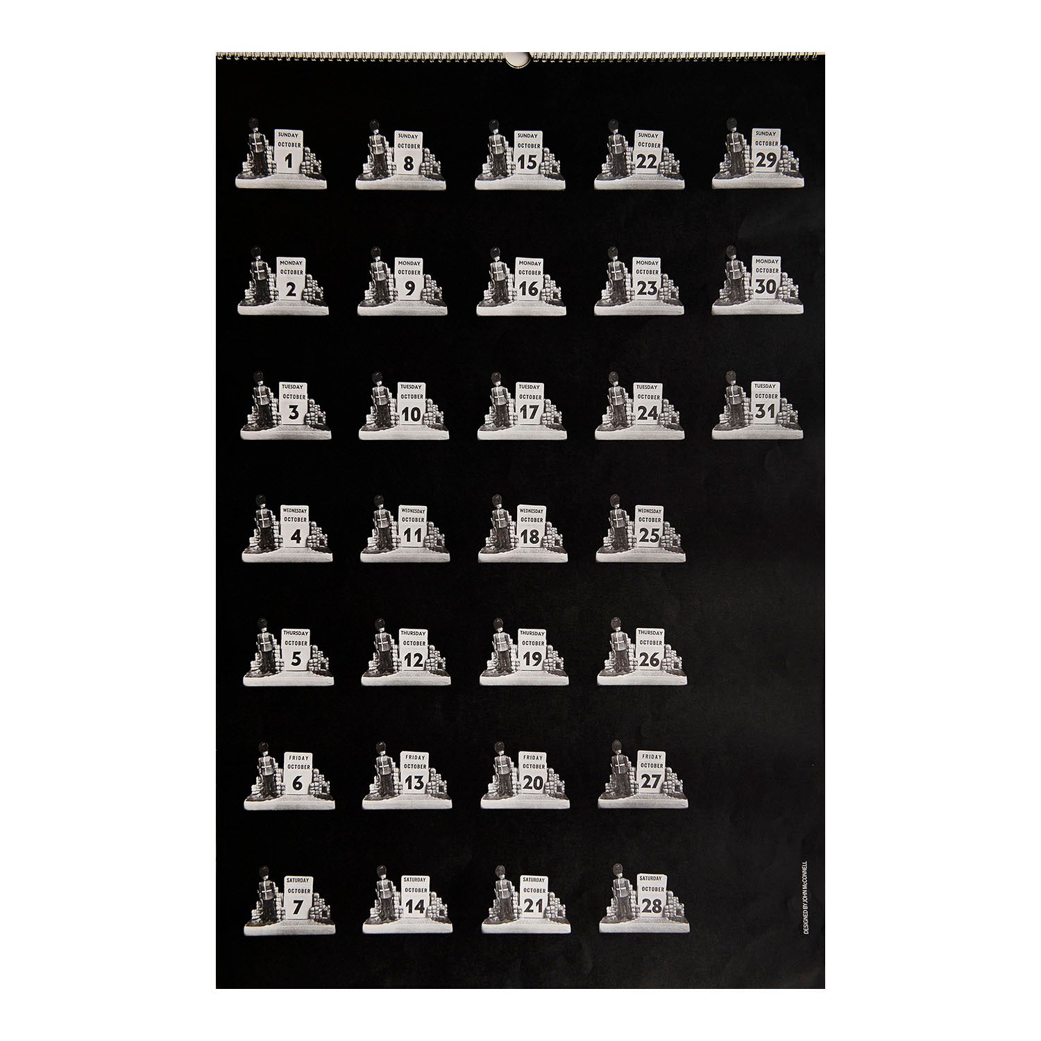 1972 Calendar by Bentley & Farrell / Derek Birdsall / Mel Calman / Cro ...