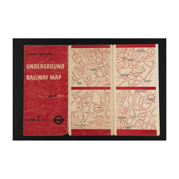 Pocket London Transport Underground Map, No.2 1938 | Twentieth Century ...
