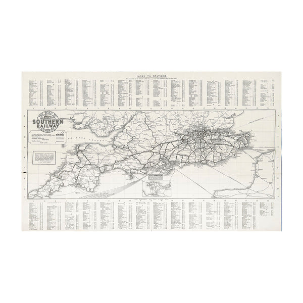 Southern Railway Maps of the Main Line System (folding map) | Twentieth ...