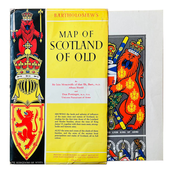 Bartholomew's Map of Scotland of Old | Twentieth Century Posters