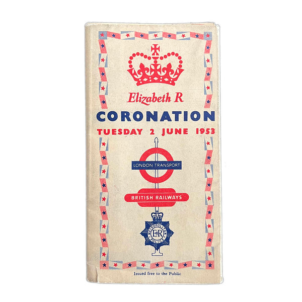 Pocket London Transport Map for the Coronation of Elizabeth II, 1953 ...